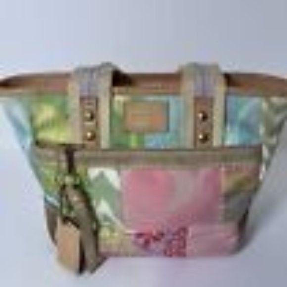 Coach | Bags | Coach Hampton Spring L5q481 Fabric Patch Work Two Handel ...